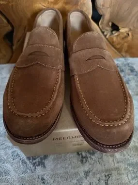 Meermin | Shoes | Meermin Brown Suede Penny Loafers | Poshmark